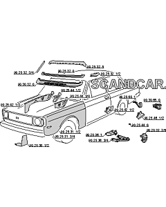 Volvo 140/142/144 bodyparts parts