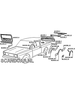 Volvo 140/142/144 bodyparts parts