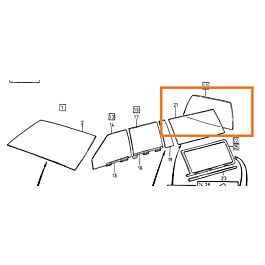 "Tinted Rear Window for Volvo 740, 760, 940, 960 Estate - Part No 1342895"