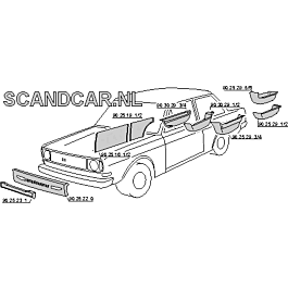 "Volvo 140 2-Door Sill Corner Replacement Part - 9025561"